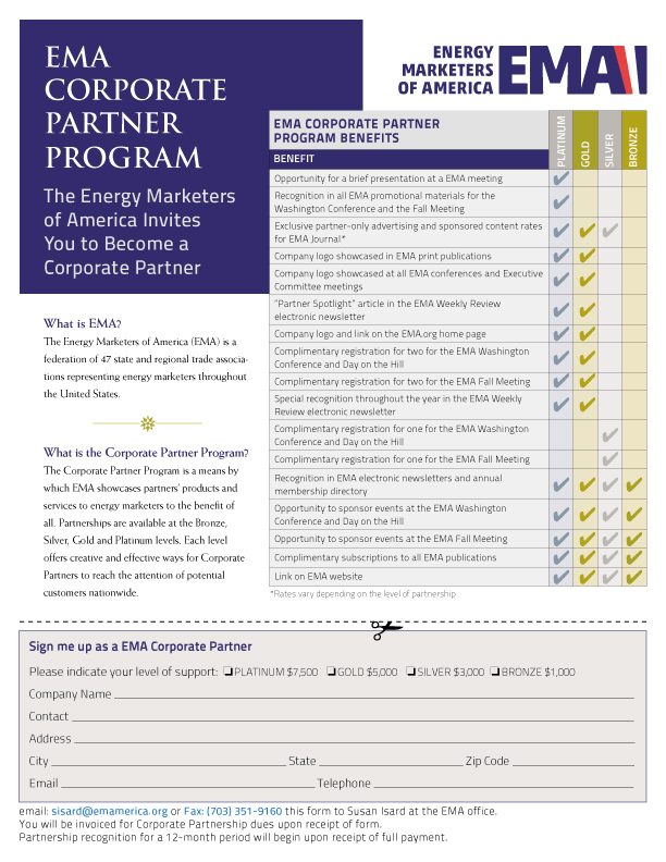 EMA’s Corporate Partner Program - Energy Marketers of America